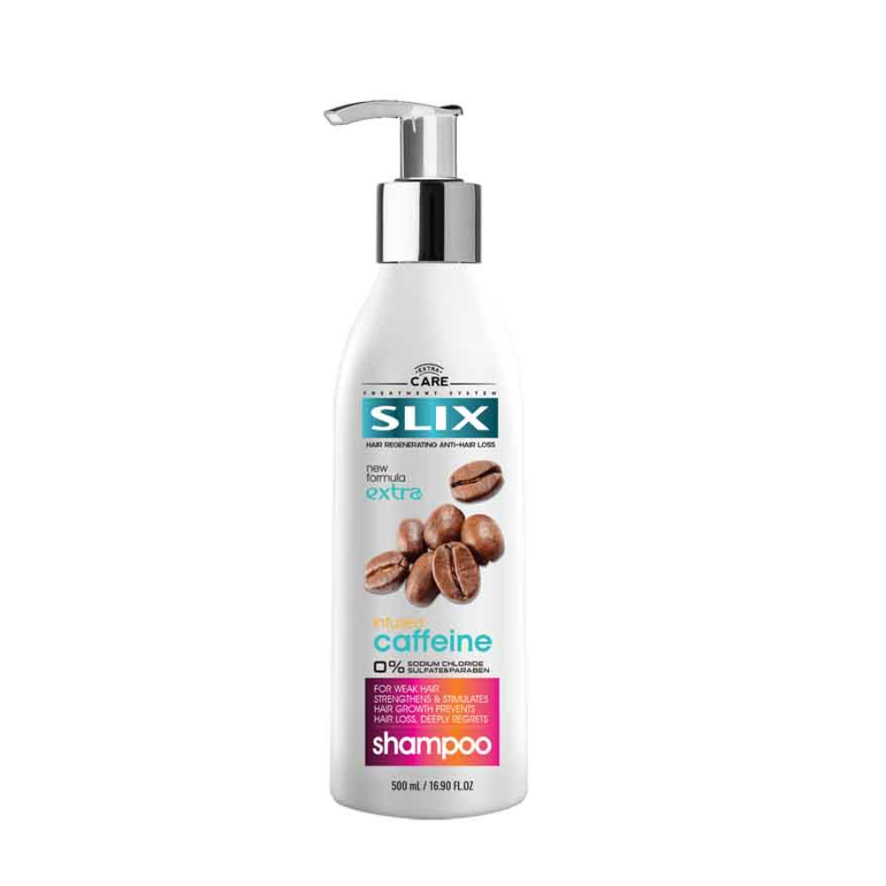 Slix Infused Caffeine Shampoo 500ml – Maven Cosmetics
