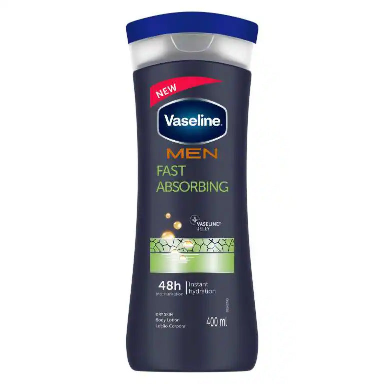Vaseline Men Fast Absorbing Lotion 400ml – Maven Cosmetics